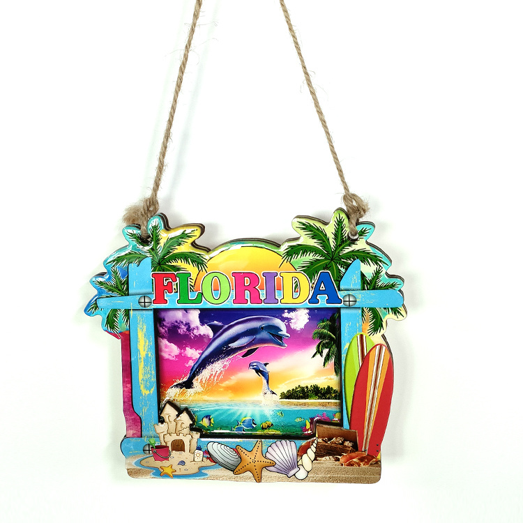 Custom Shape Beach House Hawaii Summer Tropical Wall Decor MDF Sign